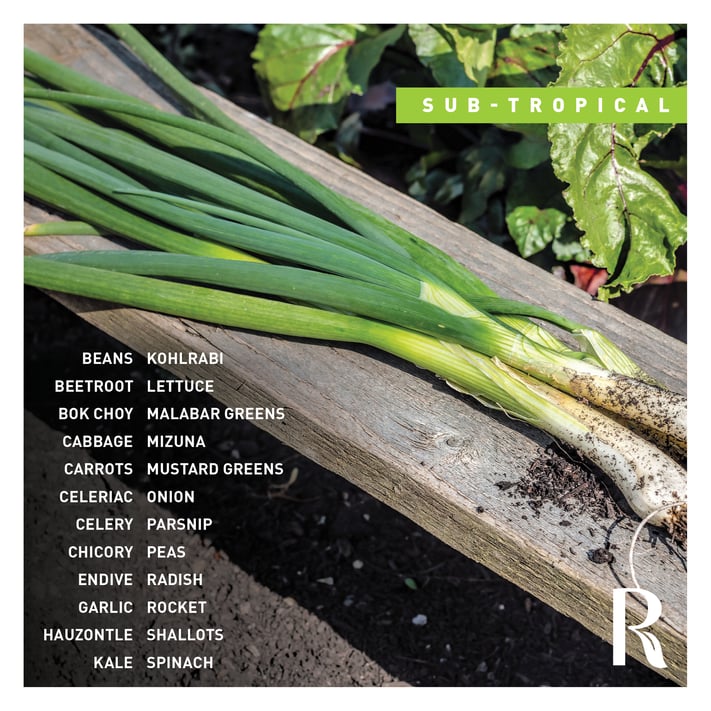 Seasonal Grow Guide - Sub-Tropical Climate