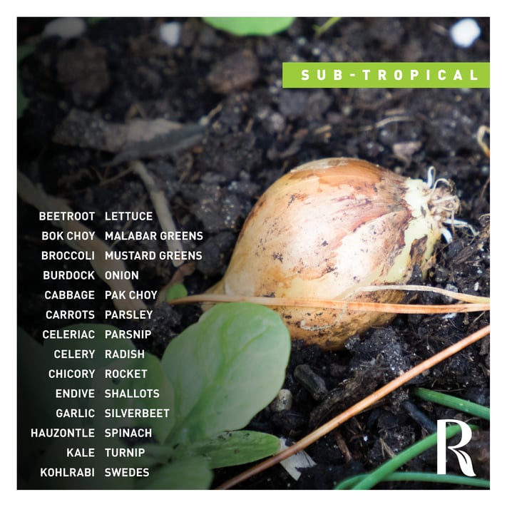 Seasonal Grow Guide - Sub-Tropical Climate